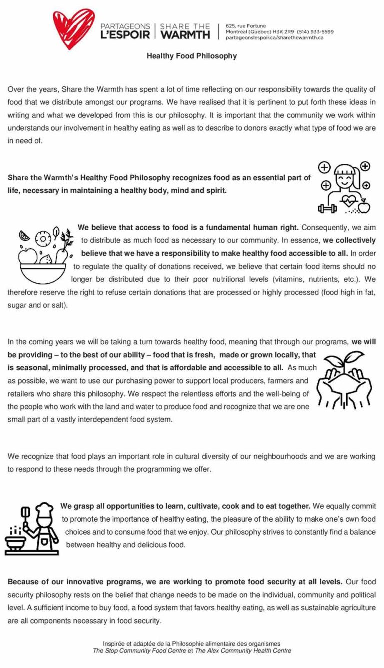 Healthy Food Philosophy: Making Good Food Accessible for All